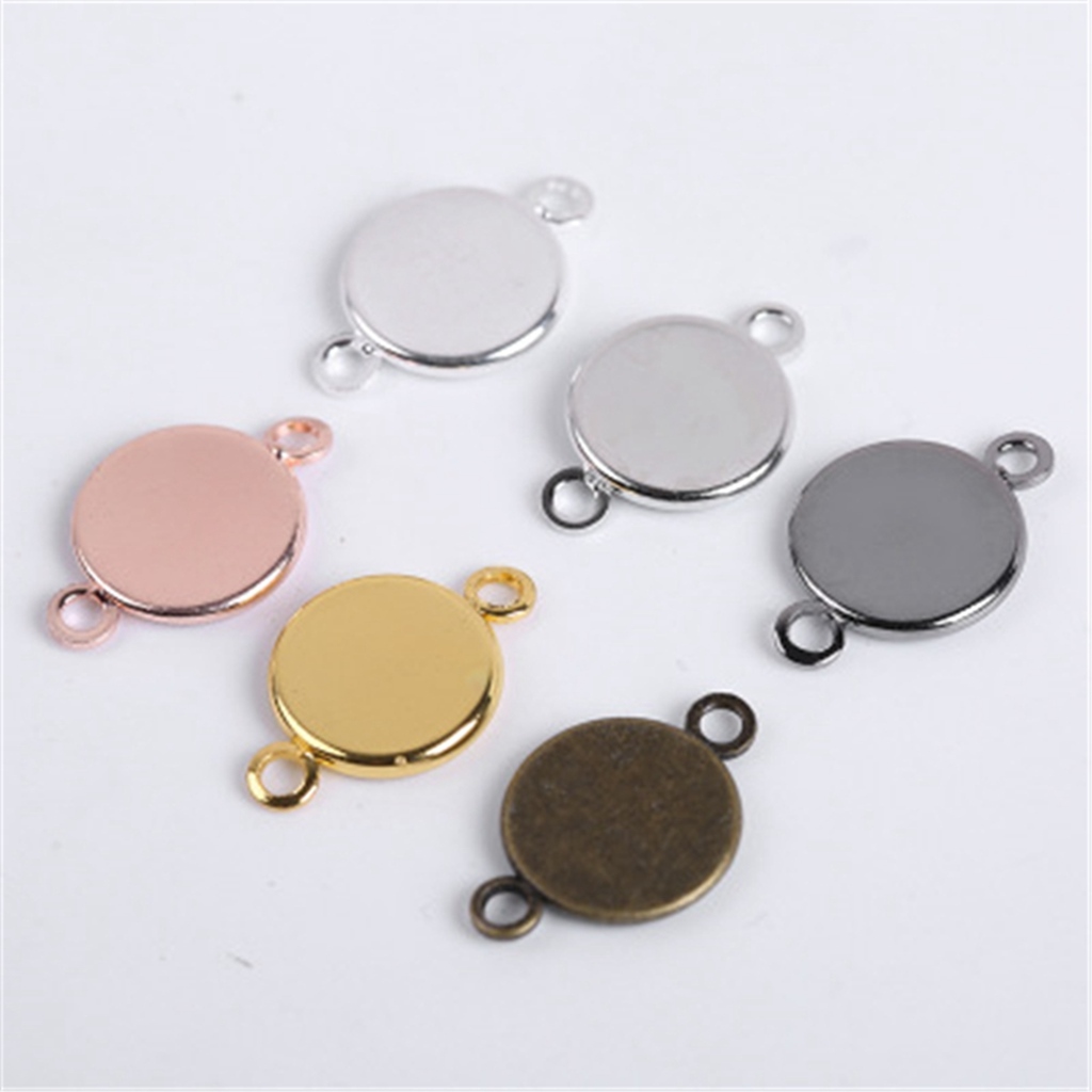 10 20Pcs/Lot 10 25mm Cabochon Base Tray Bezels Bracelet DIY Accessories ...