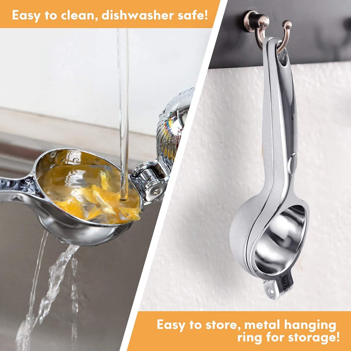 Lemon Lime Squeezer Heavy Duty Manual Citrus Press - Threaded Groove ...