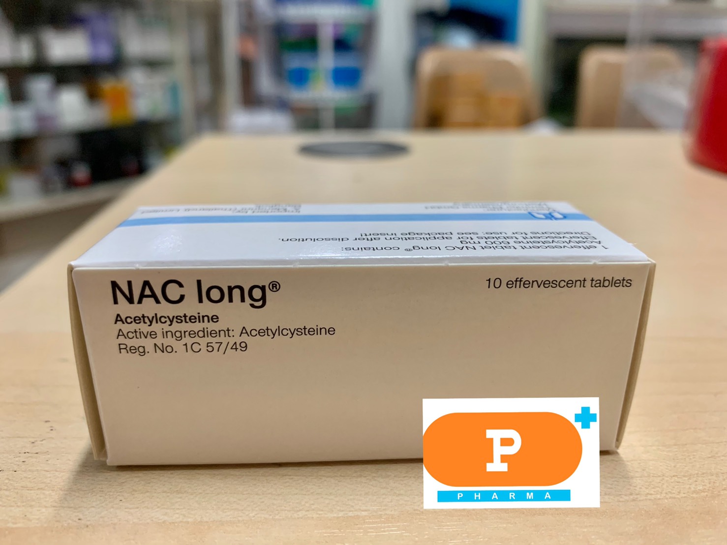 NAC long ละลายเสมหะ/ขับเสมหะที่เหนียวข้น 10เม็ด เม็ดฟู่ - PPharma+ ...