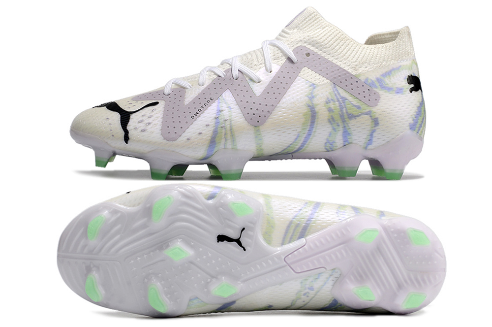100 genuinePuma Football Shoes-Puma Future Ultimate FG Green-รองเท้าสต ...