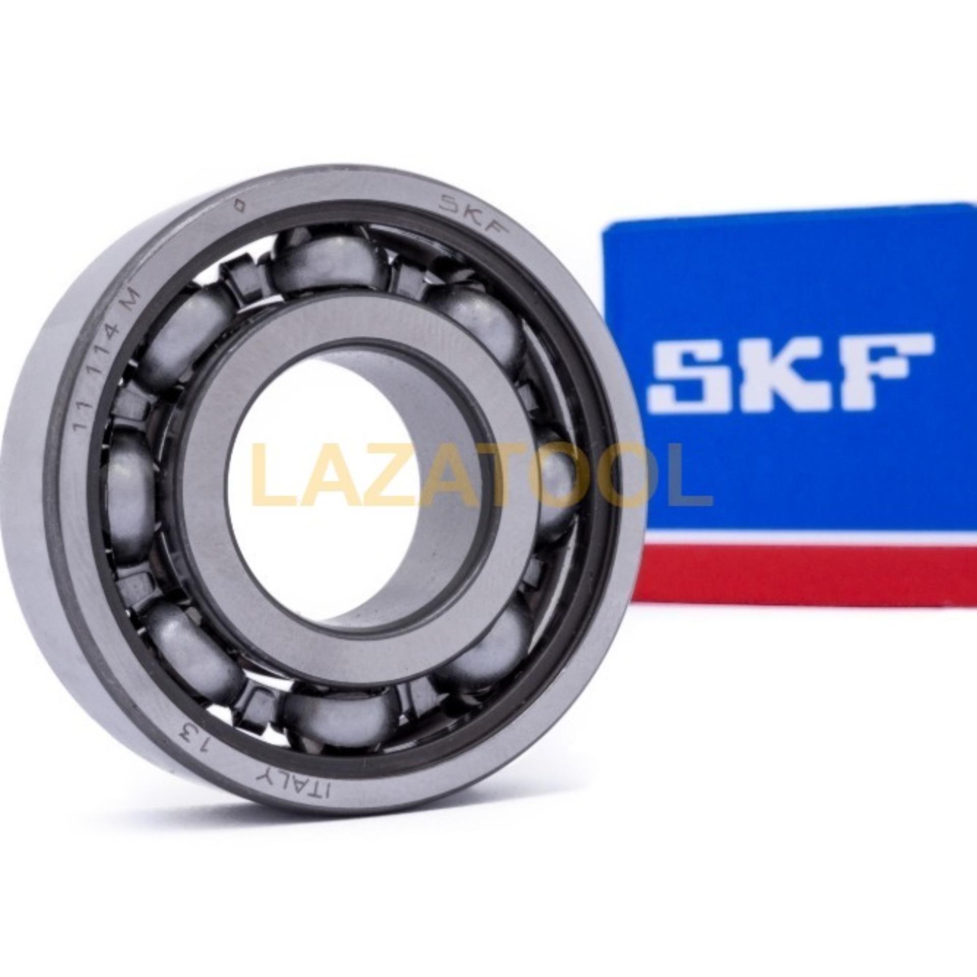 SKF 6305 ตลับลูกปืน ฝาเปิด เม็ดกลม ขนาด รูใน 25 รูนอก 62 หนา 17 มิล 25x62x17 MM (มิล) - LAZATOOL ...