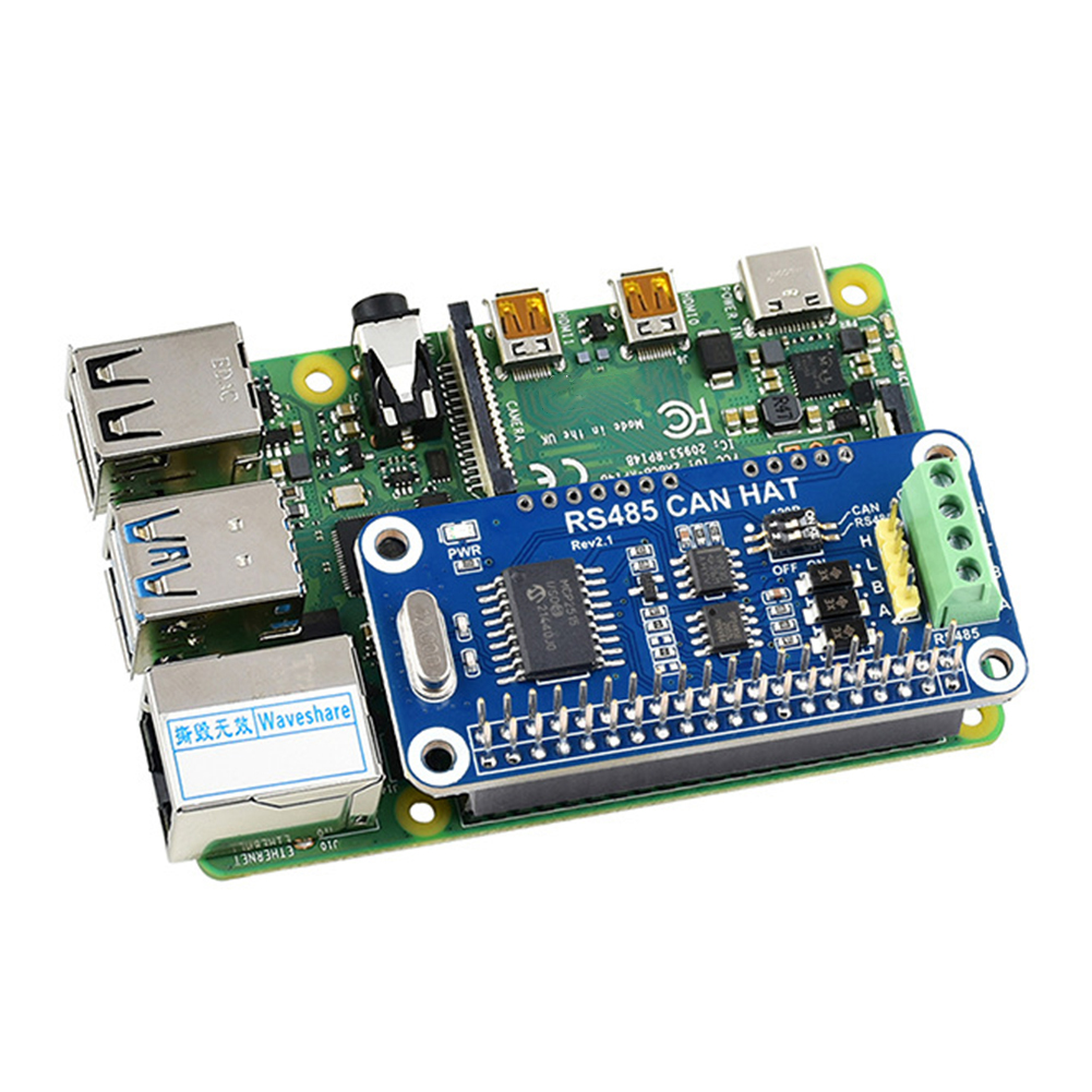 โมดูลการสื่อสาร Uart Rs485การสื่อสารทางไกลที่เสถียรโมดูล Spi Can Bus สำหรับบอร์ด Raspberry Pi