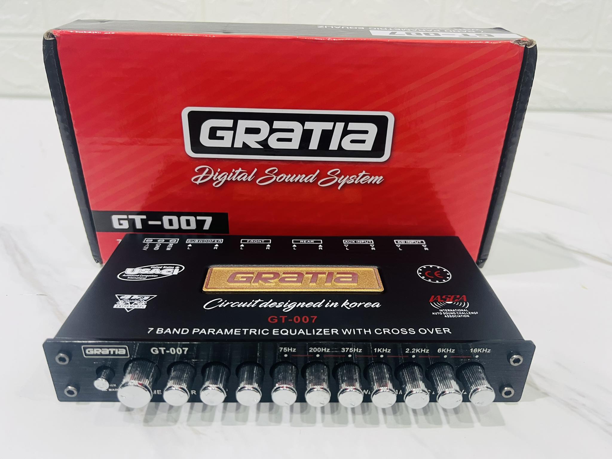 ปรีแอมป์ กราเทีย GRATIA รุ่น GT-007 ปรี 7 BAND ซับแยก คุณภาพดี ใส่แน่น เสียงกลงชัดแหลมใส เบสแน่น ...