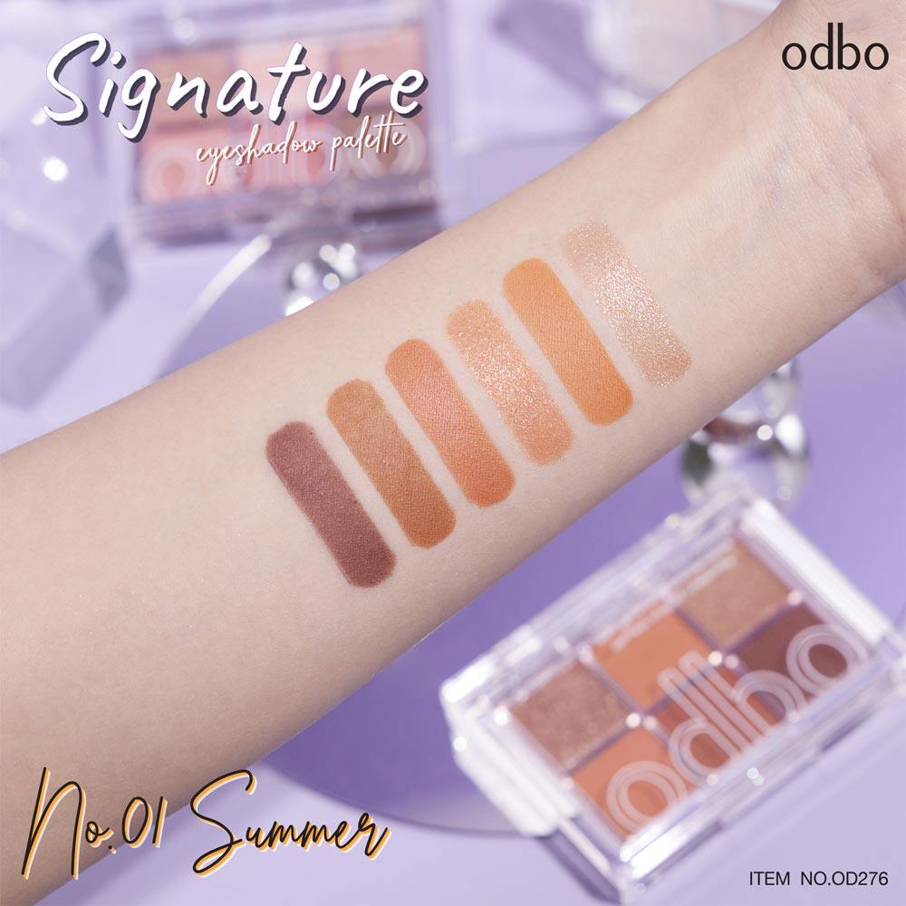 โอดีบีโอ ซิกเนเจอร์ อายแชโดว์ พาเลท ทาตา 4.8g OD276 odbo Signature Eyeshadow Palette - DE ...