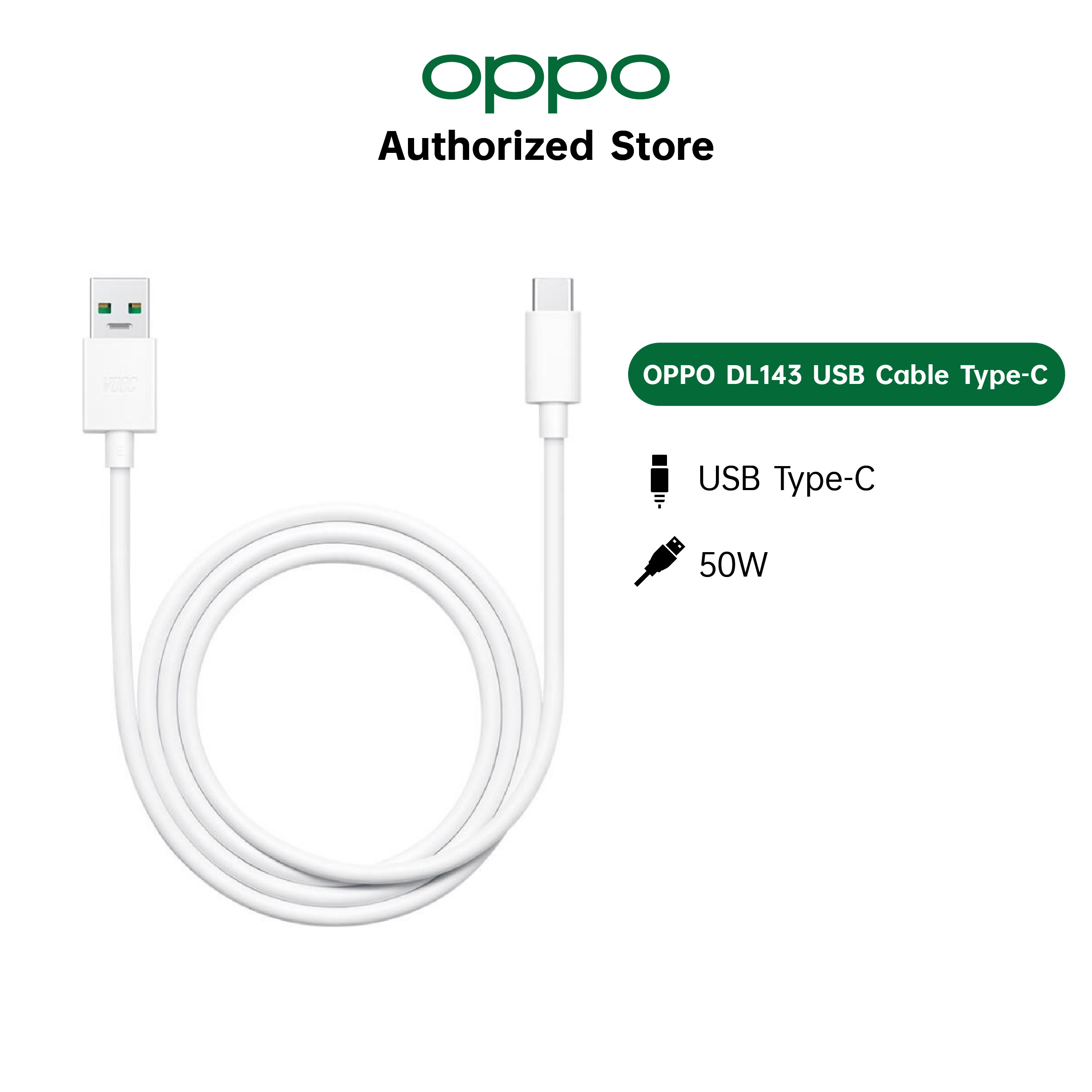 OPPO DL143 | สายชาร์จ OPPO USB Cable Type C (ของแท้ 100%) | Lazada.co.th