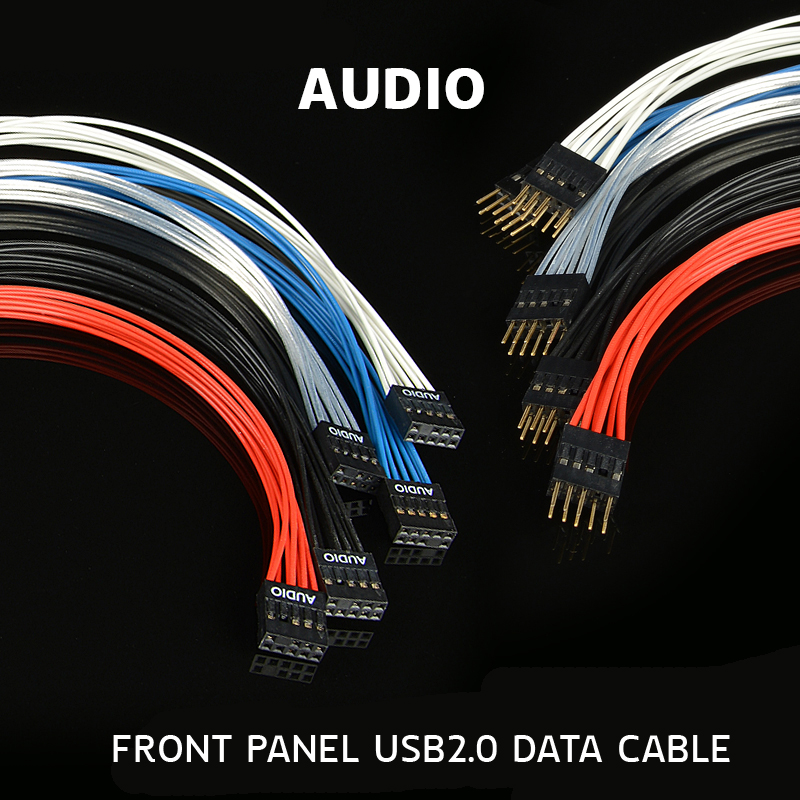 สาย HD Audio Front panel สายสี แต่งคอม สายแต่งคอม | Lazada.co.th