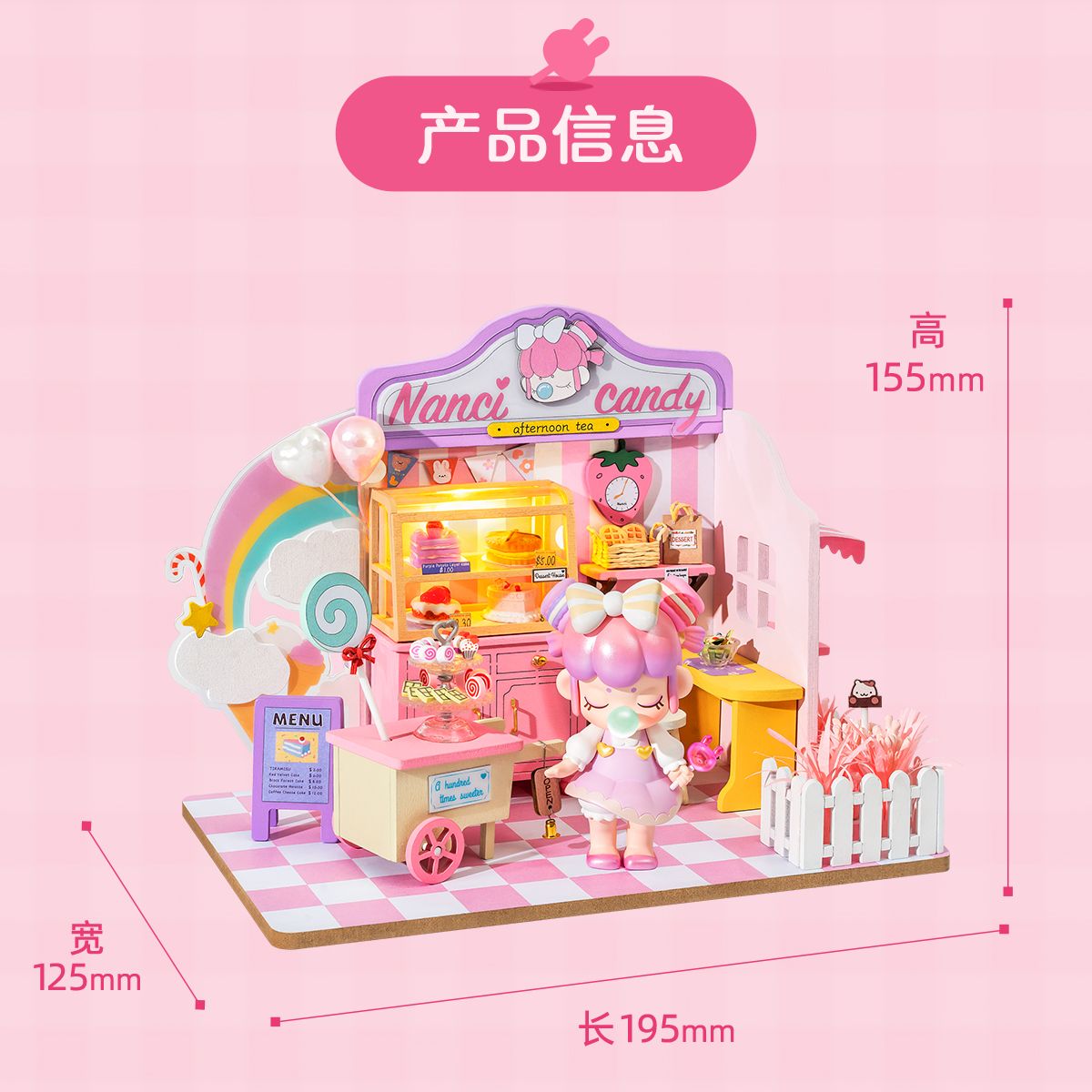 PeachSister???? บ้านตุ๊กตา DIY Nanci Candy แถมตุ๊กตา Nanci Macaron ตาม ...