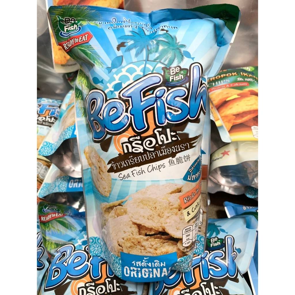 Befish ข้าวเกรียบเมืองนรา ข้าวเกรียบปลา กรือโป๊ะ be fish ( มี 4 รสเลือกรสได้ มีราคาส่ง ...