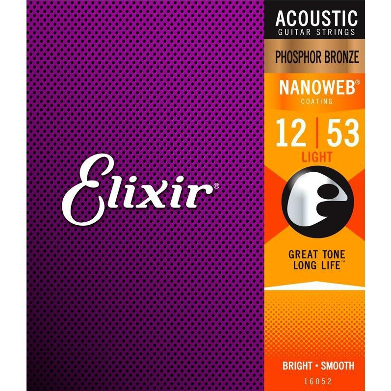 ของแท้100 Elixir Nanoweb Phosphor Bronze สายกีต้าร์โปร่ง เบอร์ 10 11 12 ...