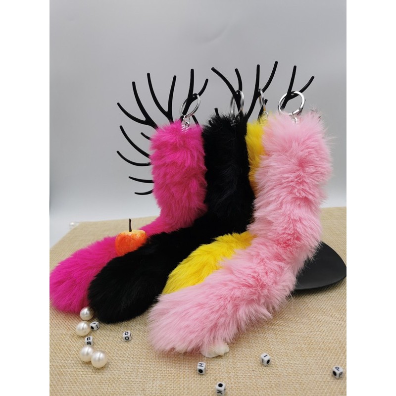 กระเป๋าพวงกุญแจหางกระรอก New keychain of the squirrel tail WB - Win ...