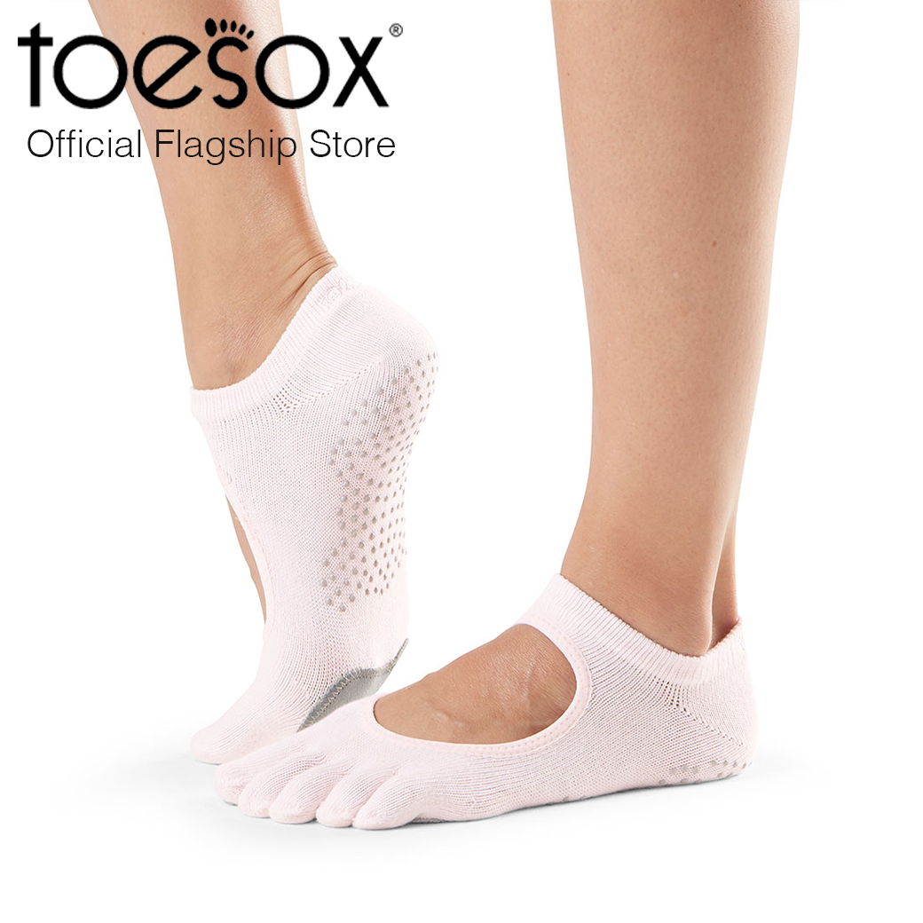 ToeSox โทซอคส์ Dance Full Toe Plie ถุงเท้าเต้นแยกนิ้วมีแถบหนังใต้จมูก ...