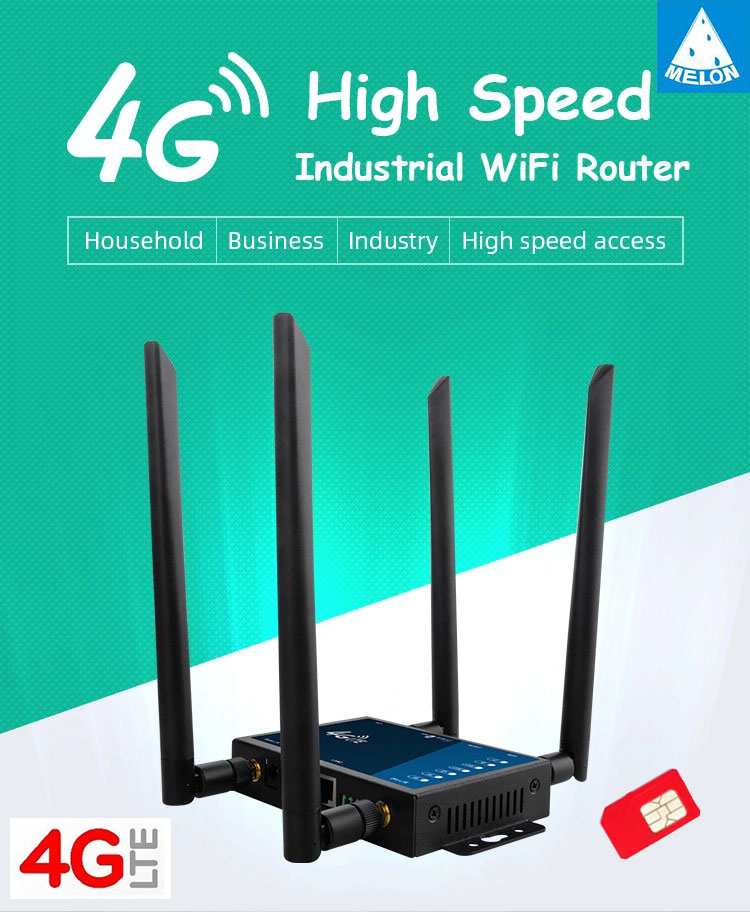 4G LTE CPE Router 300Mbps 2.4G Industrial-Grade Wifi Wireless Router ...