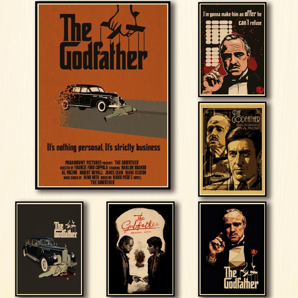 26 Designs Movie The Godfather Kraftpaper Poster Artwork Fancy Wall ...