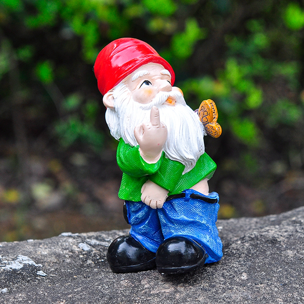 MENGLIANG 1PC Retro Figurine Dwarfs Sculpture Outdoor Decor For Patio ...