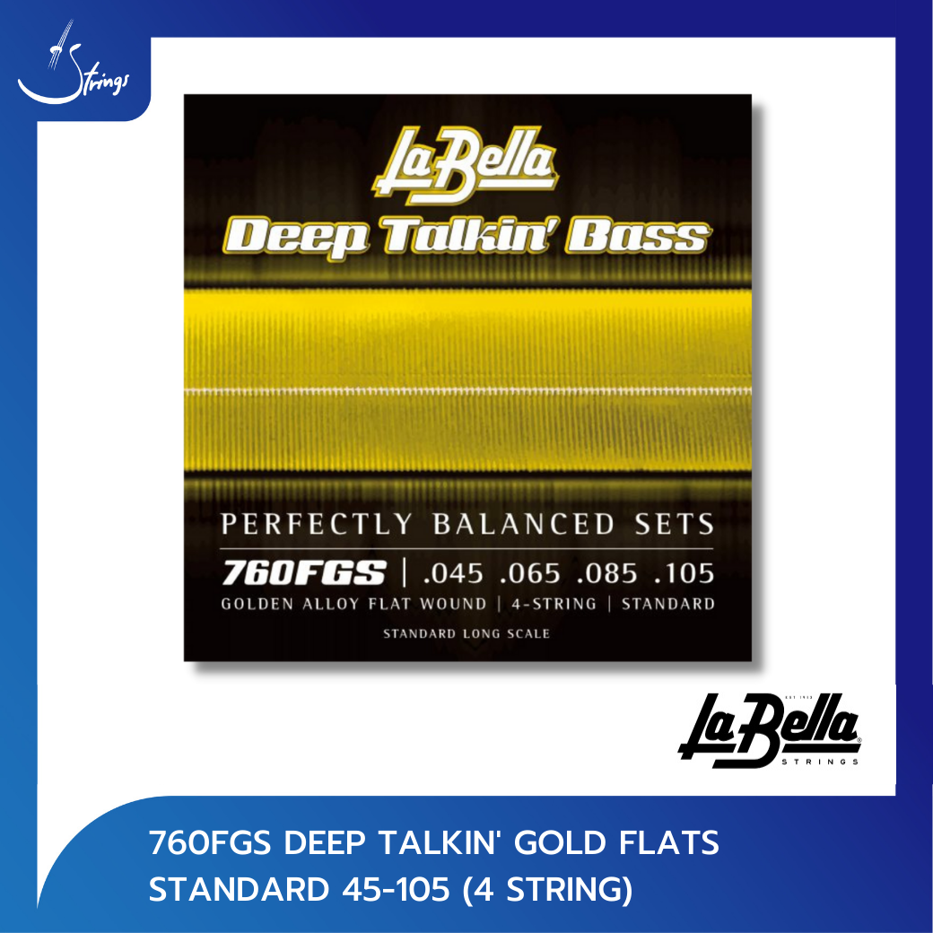 สายเบส La Bella Deep Talkin' Gold Flats String | Strings Shop | Lazada.co.th