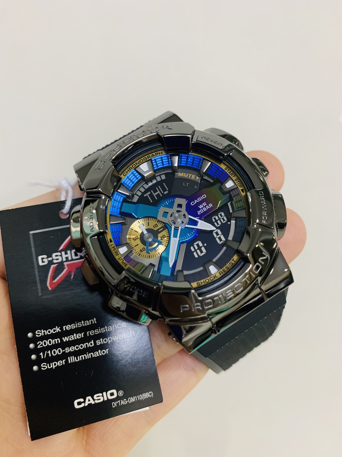 Casio G-Shock นาฬิกาข้อมือผู้ชาย สายเรซิ่น รุ่น GM-110-1A,GM-110B-1A,GM ...