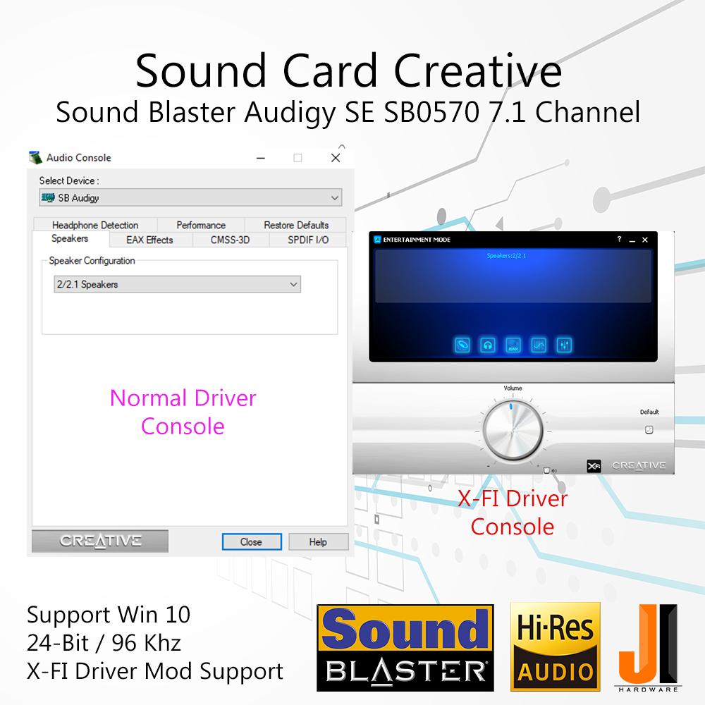 Sound Card Creative Sound Blaster Audigy SE SB0570 7.1 Channel (PCI ...