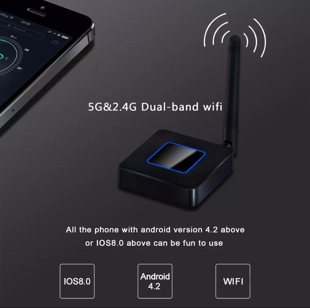 Renkchip Q4 AV HDMI WIFI Display Dongle HDTV รองรับ IOS/Android มี AV ...