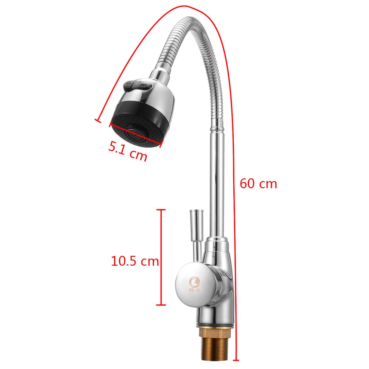 Zinc Alloy 360° Rotatable Hot Cold Mixer Tap Kitchen Wash Basin Faucet ...
