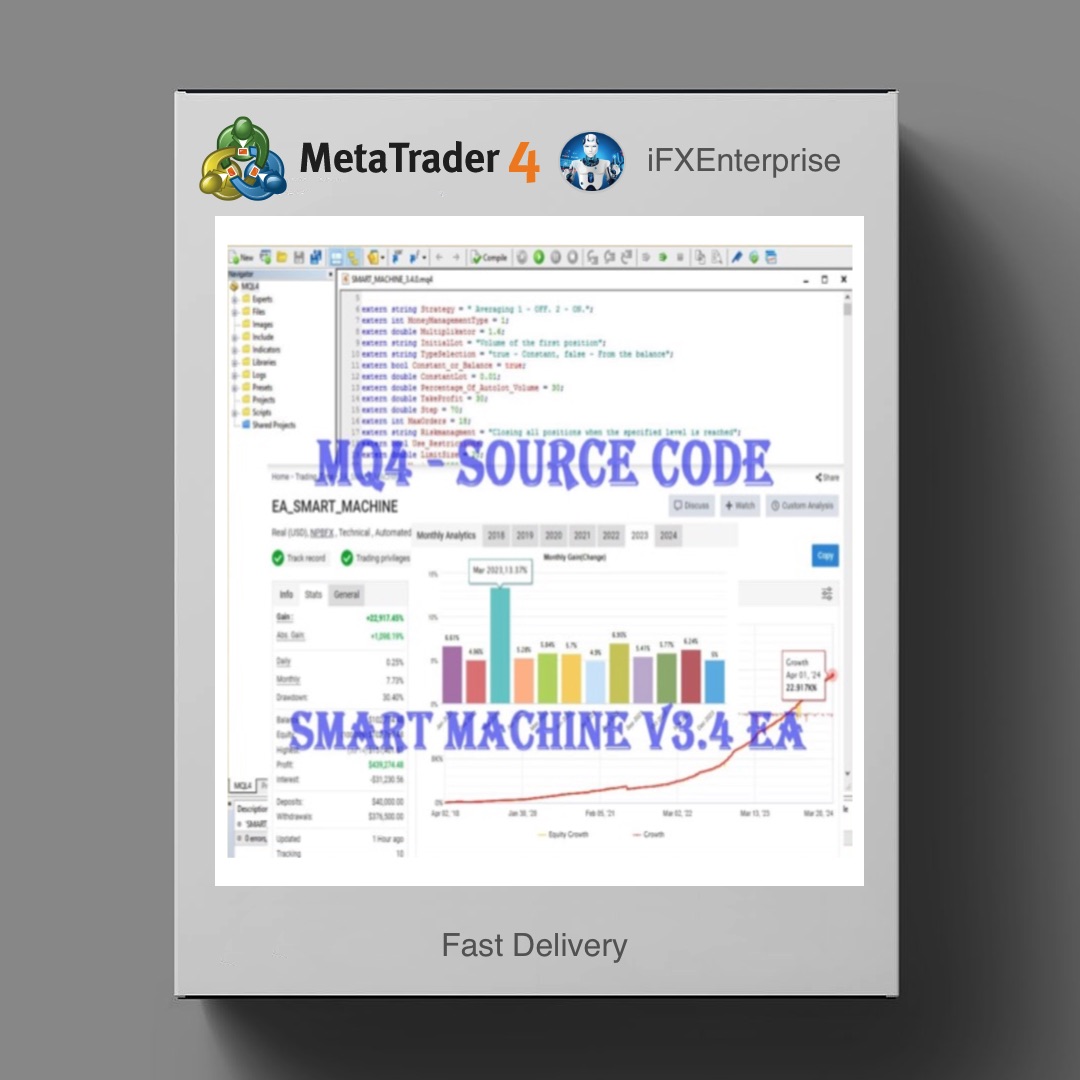 SMART MACHINE V3.4 Source Code (MQ4)🔥(Ea Forex Without DLL)🔥(MetaTrader ...