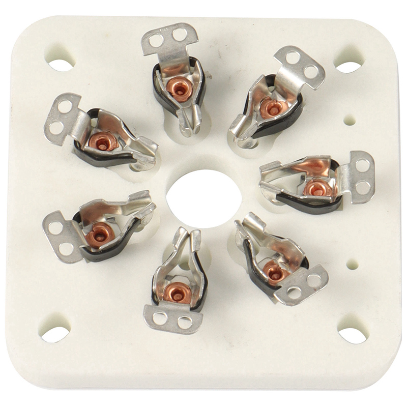 5PCS HIFI Ceramic Tube Socket 7Pin Tablet Socket Tube Seat for 6C33 ...