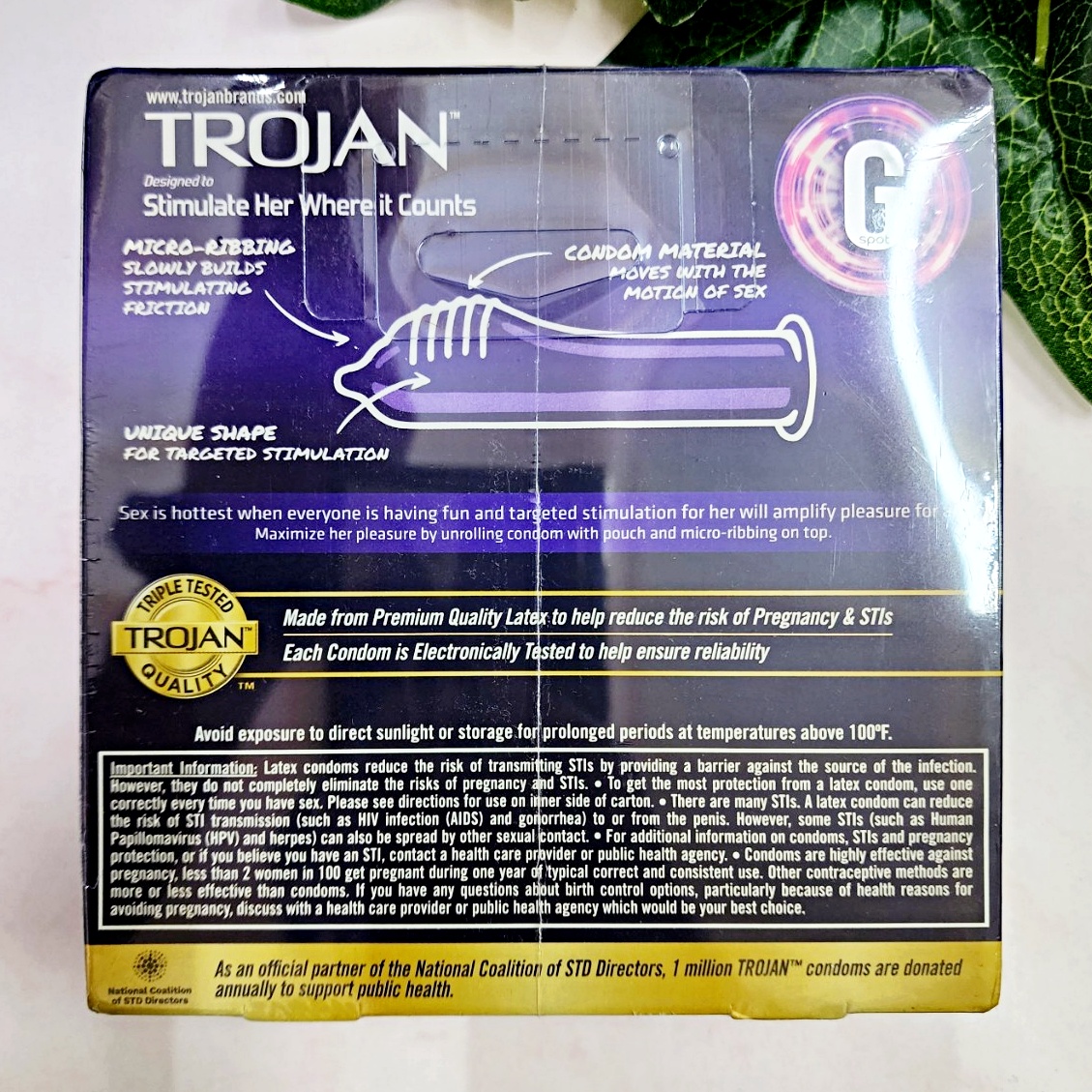 ถุงยางอนามัย จีสปอร์ต G. Spot Premium Lubricated Condoms TROJAN - ไอโกล ...