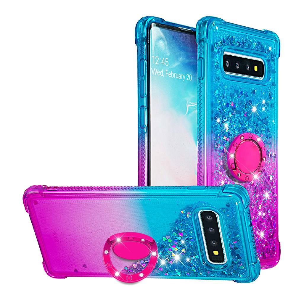 Maxlaber For Samsung Galaxy S10 Plus Soft TPU Bling Gradient Liquid ...