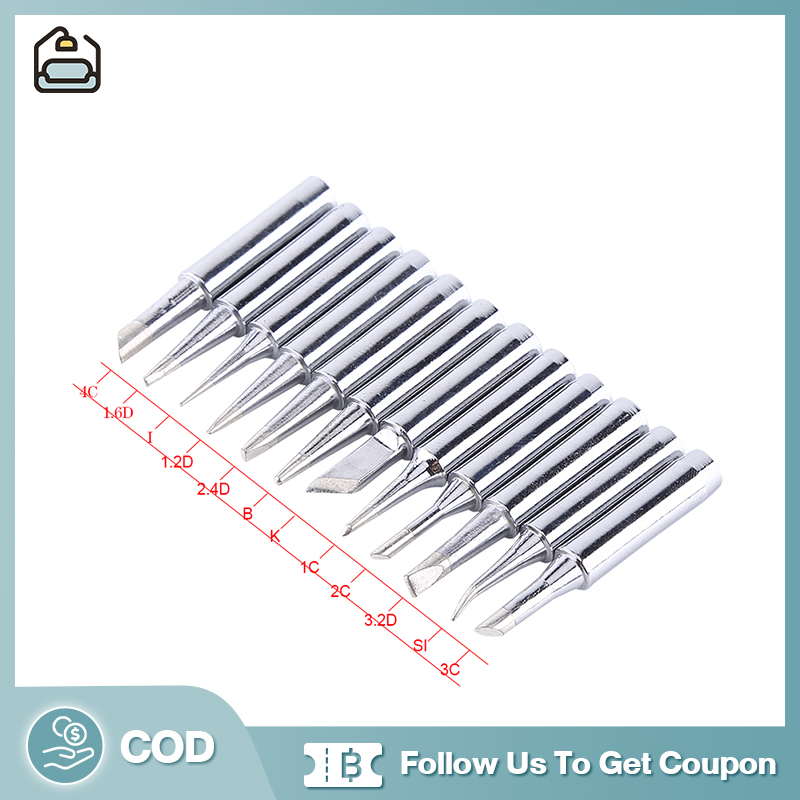 I Furniture 12Pcs Lead-free Soldering Tip Solder Replacement Tips 900M ...