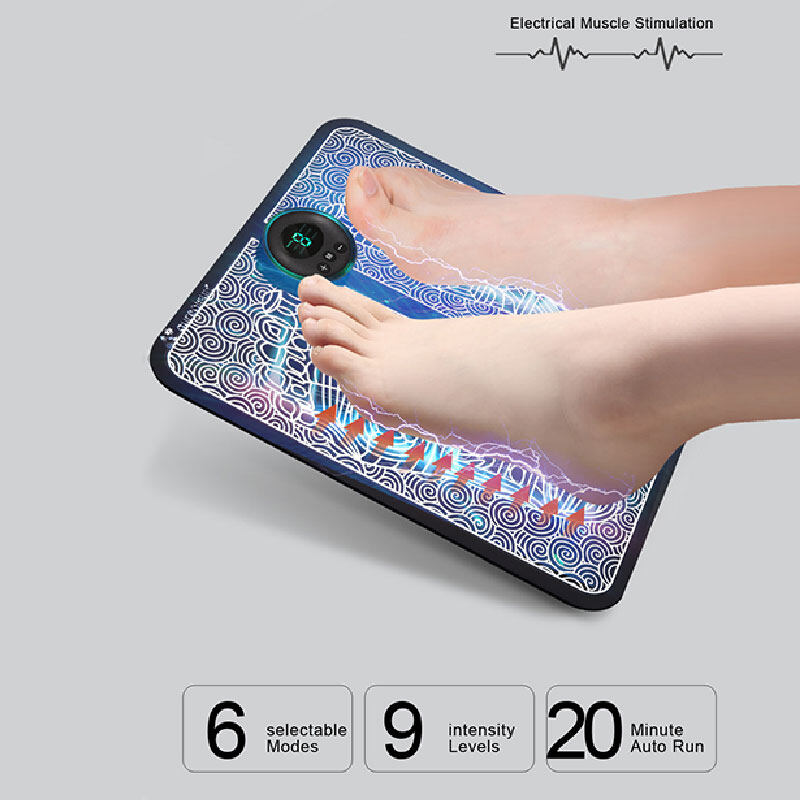 EMS Pulse เครื่องนวดเท้าไฟฟ้าอัจฉริยะ Micro-Current ฝังเข็มนวดเท้า Pad ...