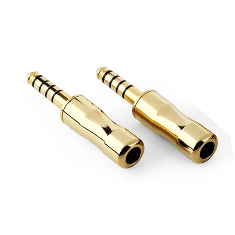 HiFi 4.4mm Jacks 5 Poles Headphone Adapter 4.4 Plug Speaker Terminal ...