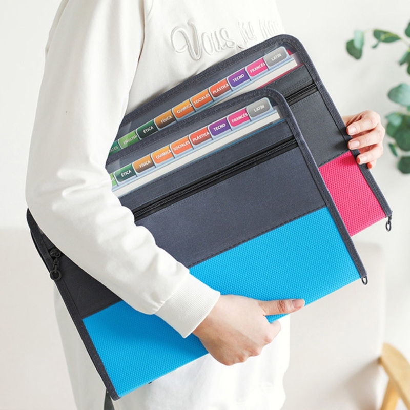 A4 Multi layer Expanding Organ Bag Folders For Documents Organizer ...