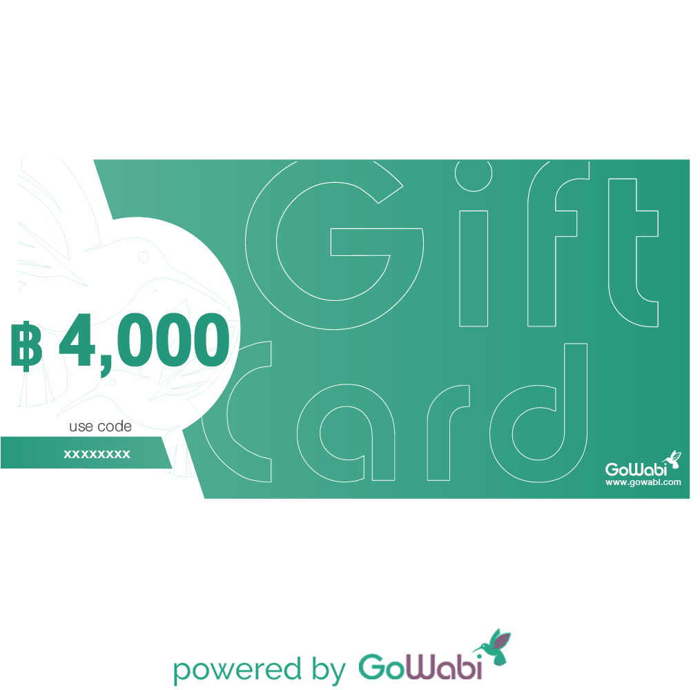 [E-voucher] GoWabi Gift Card - บัตรกำนัล - ฿4,000 | Lazada.co.th