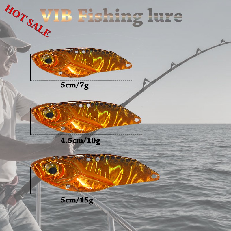 Umpan Pancing Spoon Spinner Vib Bahan Metal Berat 7g 10g 15g - doutu347 - ThaiPick