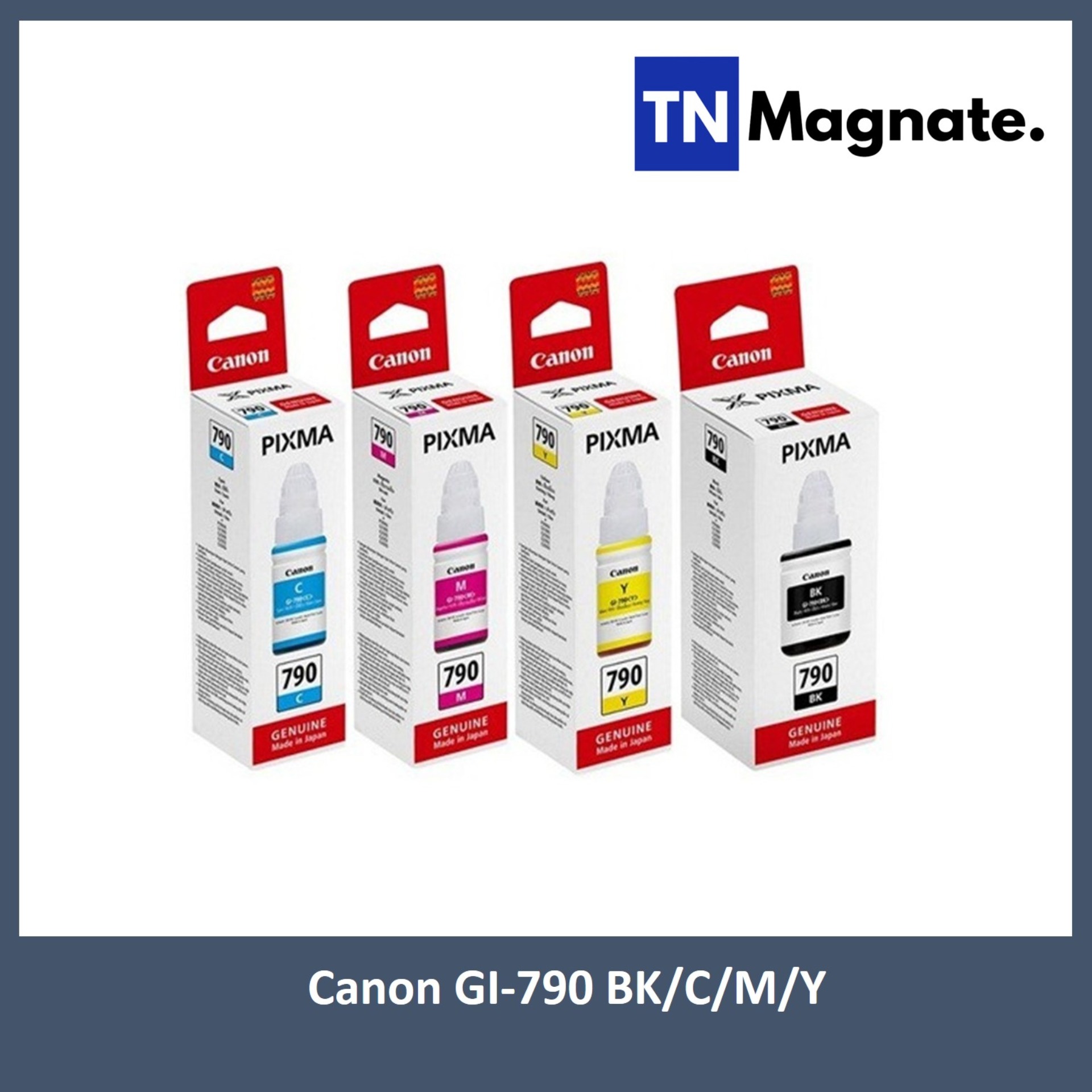 [หมึกพิมพ์แท้] Canon GI 790 ชนิดขวด 4 สี BK/C/M/Y - TNM Online - ThaiPick