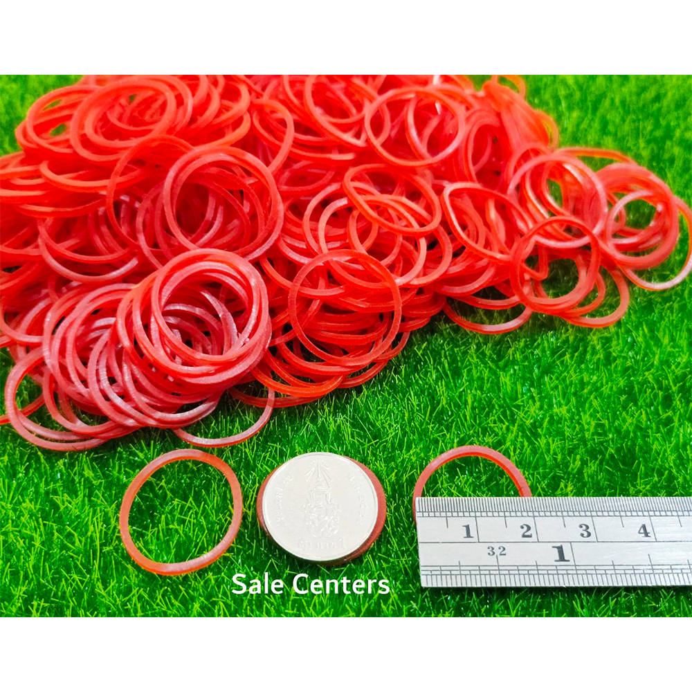 หนังยางรัดแหนม หนังยางจิ๋ว ยางจิ๋ว ขนาดวง 2 cm. หนังยางวงเล็ก หนังยางวง ...