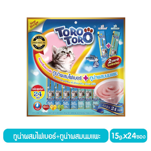 cat dry food№ ขนมแมวเลีย toro toro (โทโร่ โทโร่) แพ็คใหญ่ 2425 หลอด ...