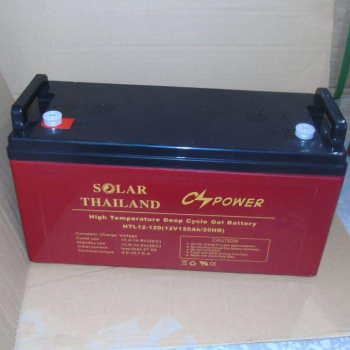 Battery 12V 120AH แบตเตอรี่เจล GEL ทนร้อน อายุยืน Long Life Deep Cycle ...