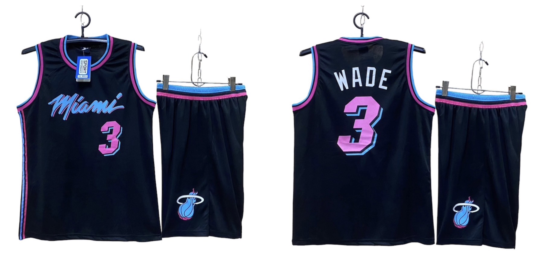 ชุดบาสเกตบอลชาย ชุดบาส NBA ทีม Miami เบอร์ 3 | Lazada.co.th