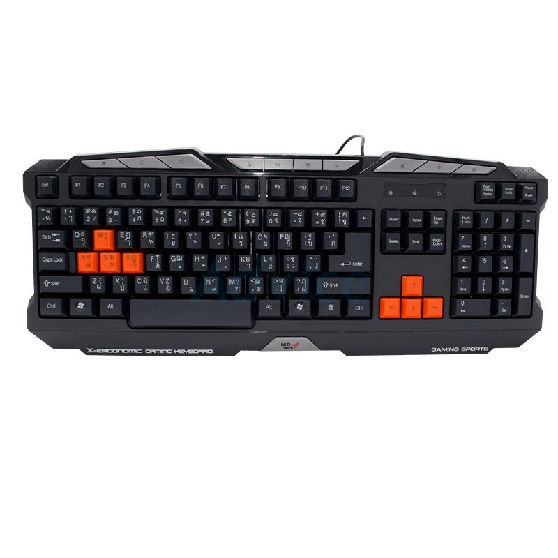 USB Multi Keyboard MD-TECH (KB-668) Black คีย์บอร์ด ประกัน 1Y ...