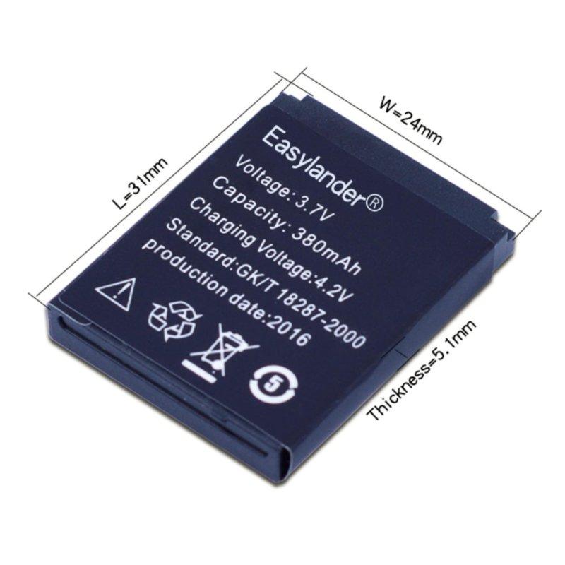 380mAh Rechargeable Polymer Li-ion Smart Watch Battery Replacement ...