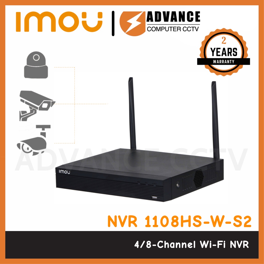 IMOU NVR 1108HS-W-S2 ต่อกล้องได้ 8 ช่อง รองรับระบบ ONVIF ไม่แนะนำใช้ ...