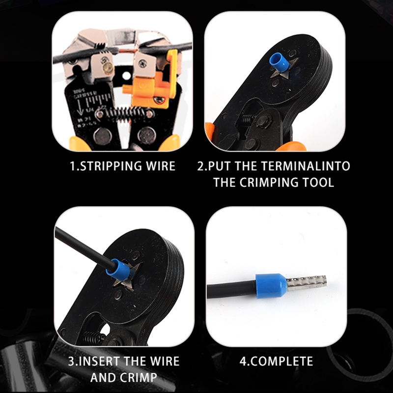 Boxed Ve Series Insulated Terminal Block Cord End Crimping Sleeve ...