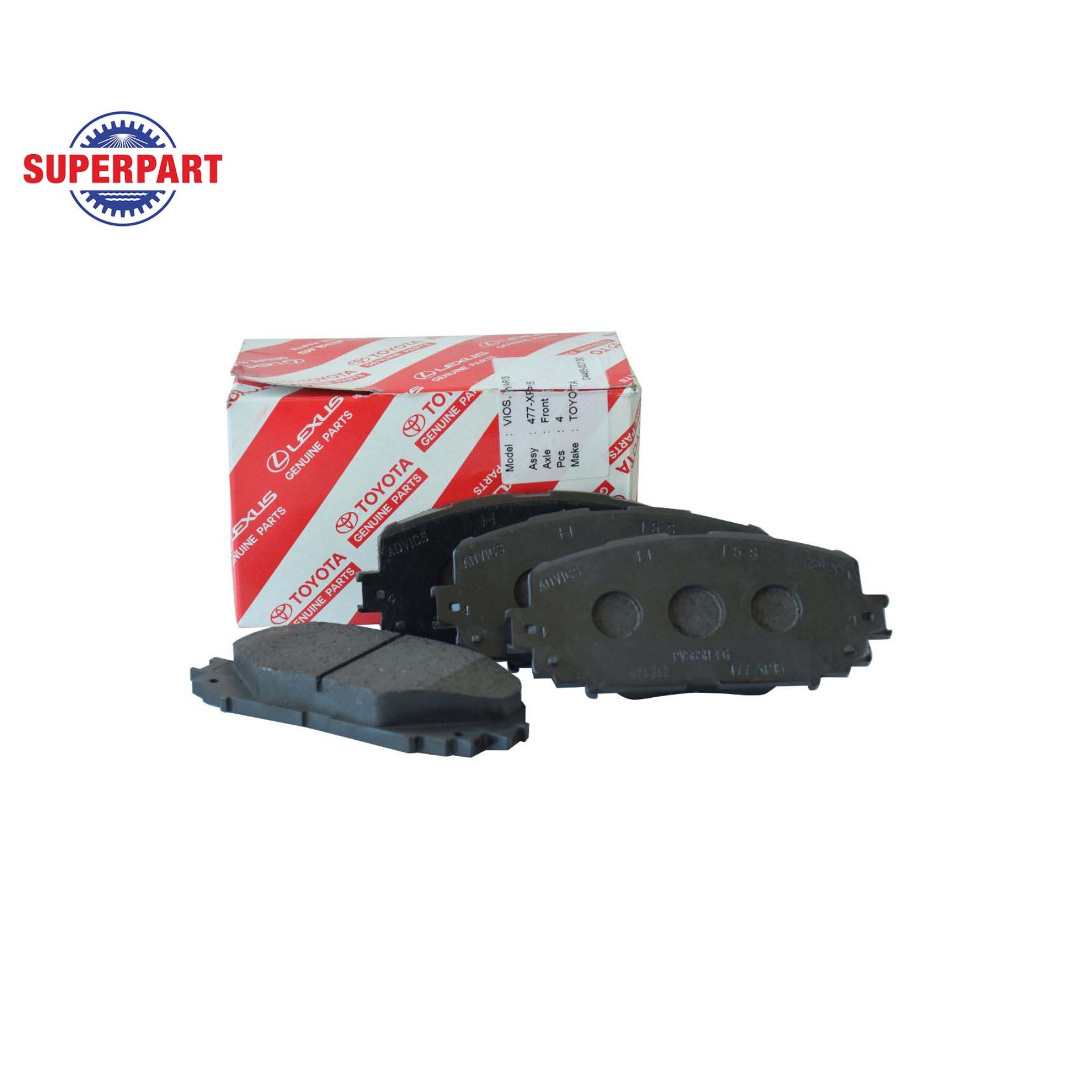 สินค้าแนะนำ ผ้าดิสเบรคหน้า VIOS 13-16 NCP150 แท้ห้างToyota ผ้าใหญ่ ...