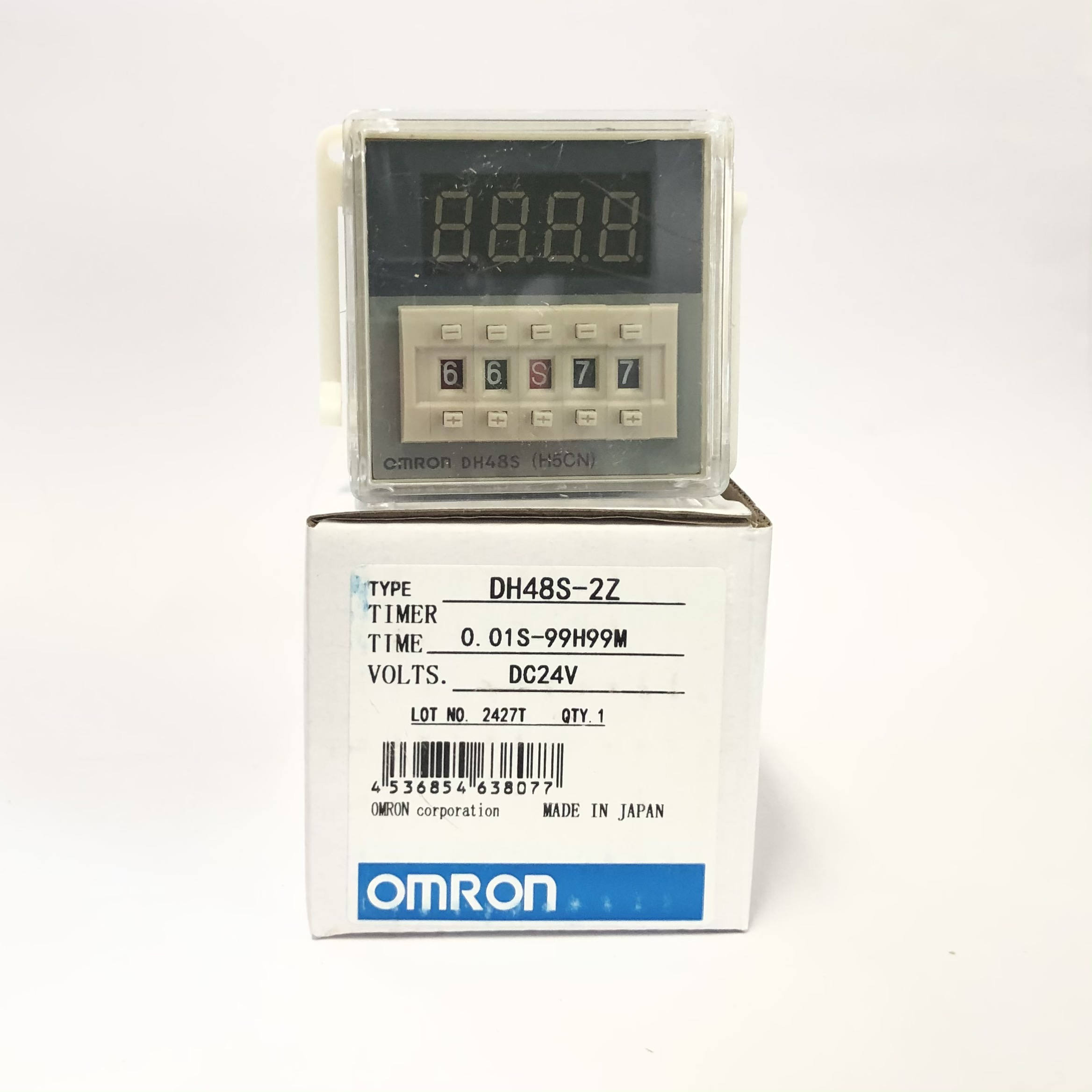 DH48S-2Z Omron Digital Timer Delay Relay เครื่องจับเวลาจอแสดงผล lcd 24 ...