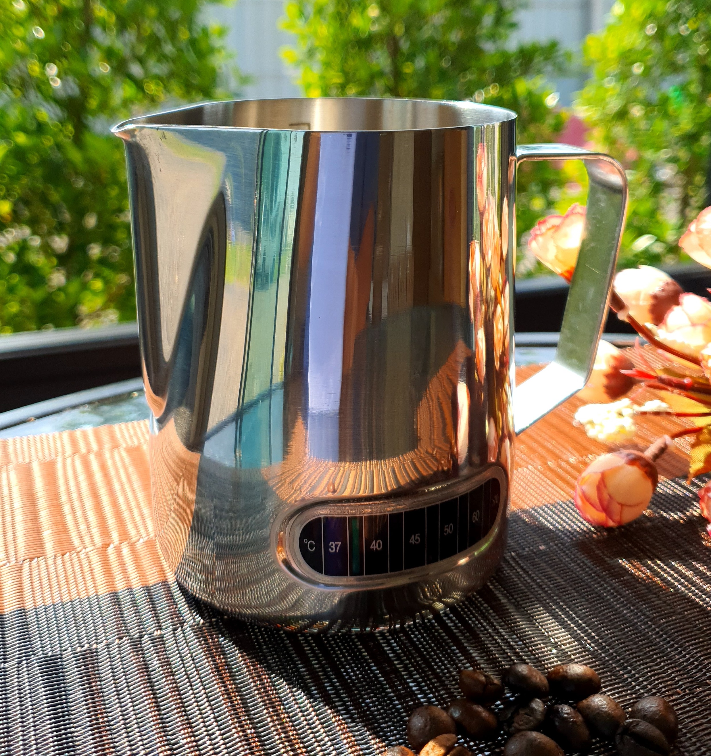 Coffee Pitcher With Thermometer 600 ml. เหยือกตีฟองนมแบบมีที่แสดง ...