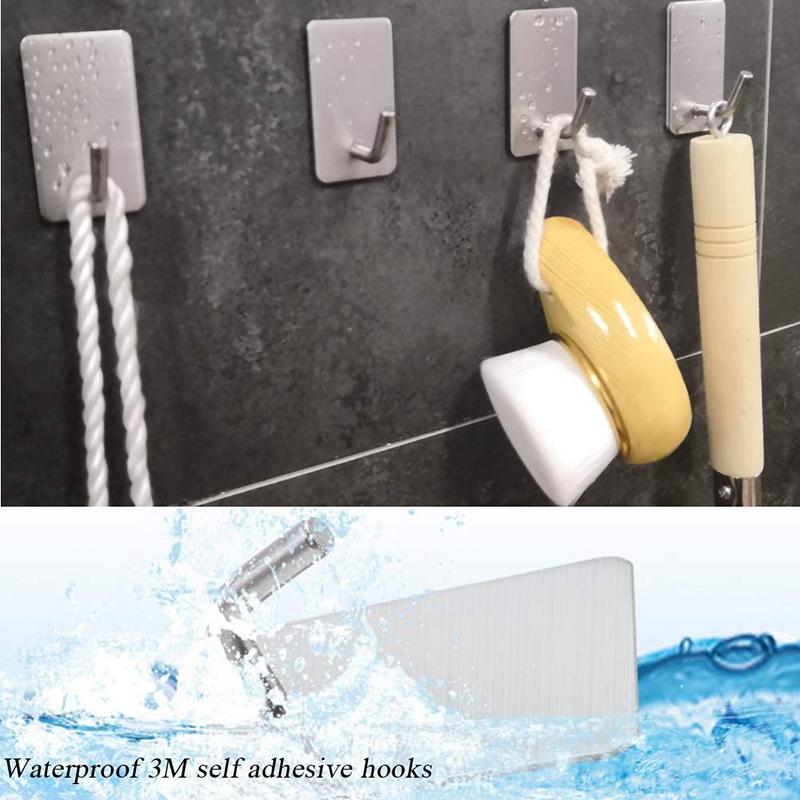 Self Adhesive Hooks, Removable Wall Hooks, Sticky Hangers, Bathroom ...