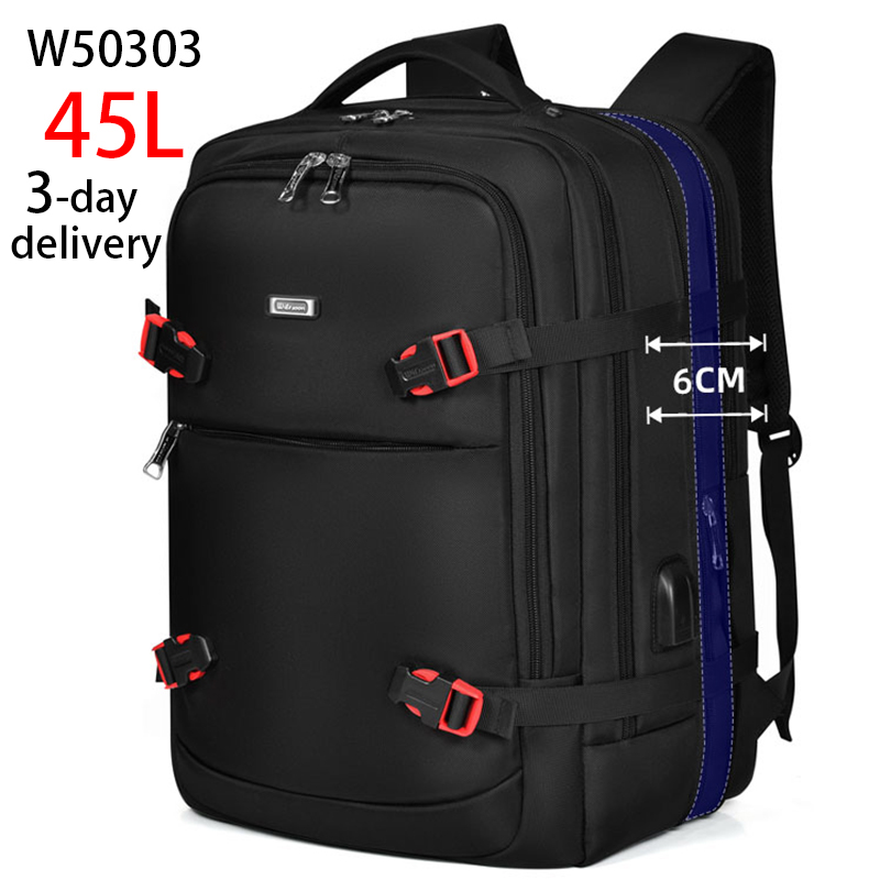 WIERSOON 45L ชายขยายขนาดใหญ่ความจุกระเป๋าเป้สะพายหลังสำหรับแล็ปท็อป17 ...