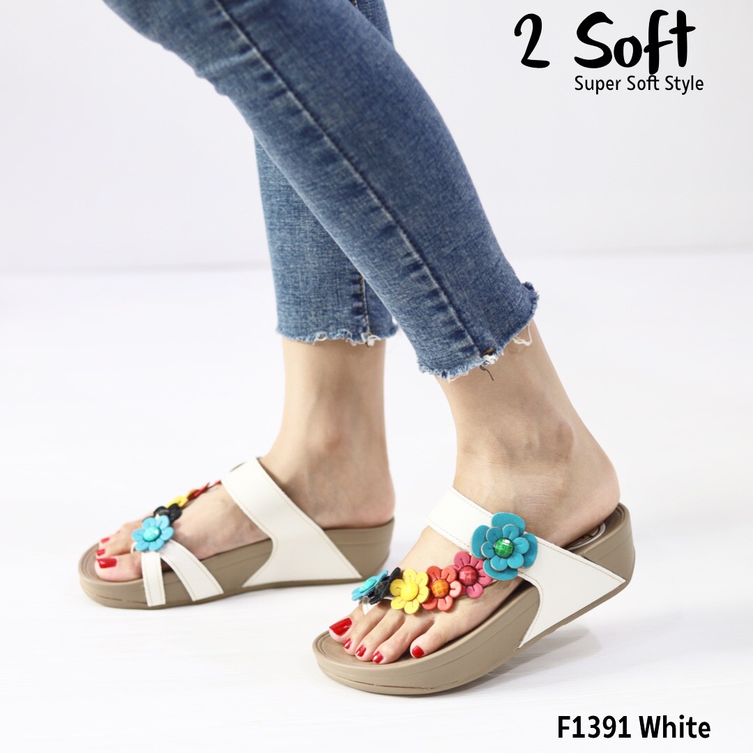 Soft Mindy รองเท้าแตะเพื่อสุขภาพ แฟชั่นผู้หญิง รุ่นใหม่ล่าสุด รุ่น 1391 ...