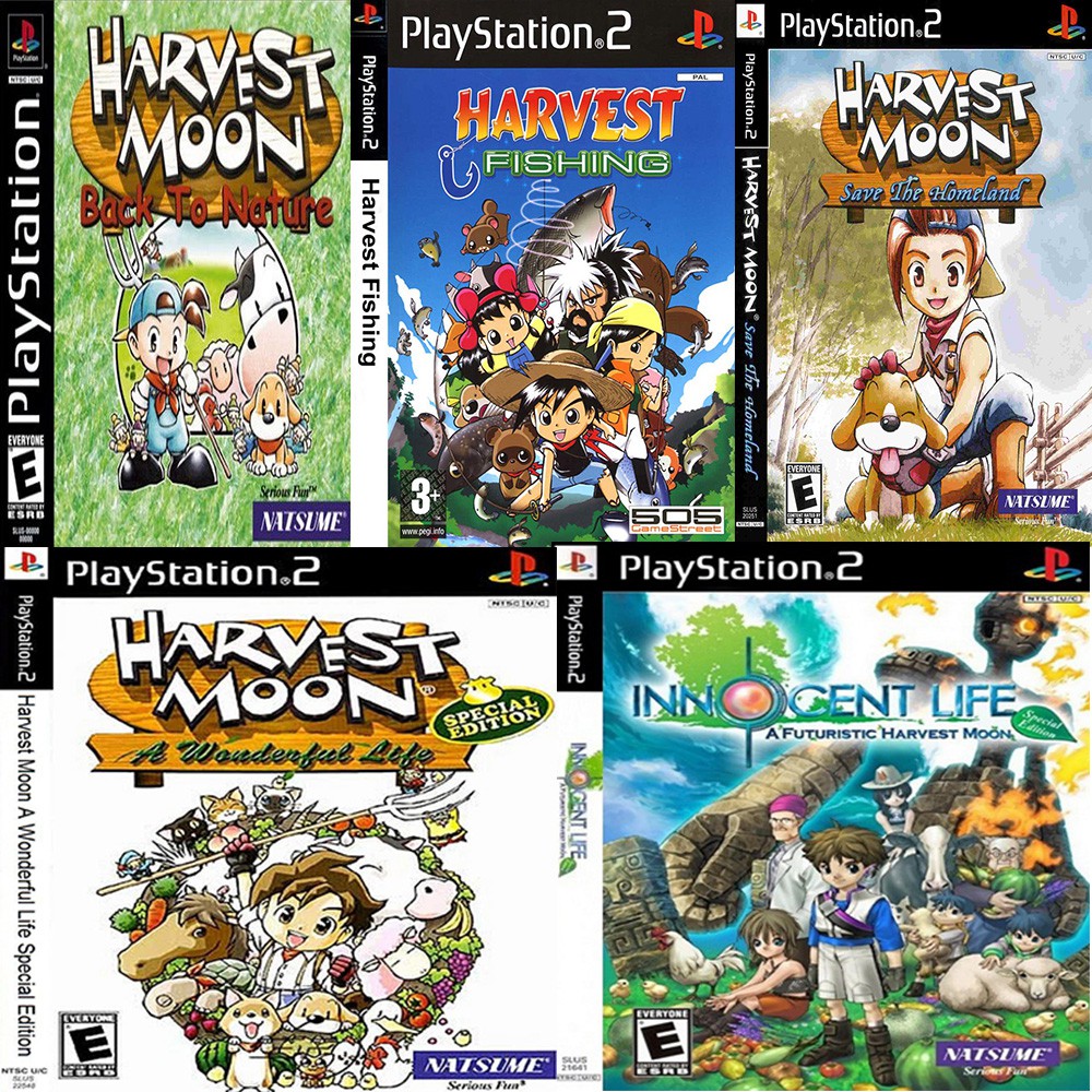 Fishing???? แผ่นเกมส์ PS2 (ส่งไว) Harvest Moon All (USA) [ Kids Toy ...