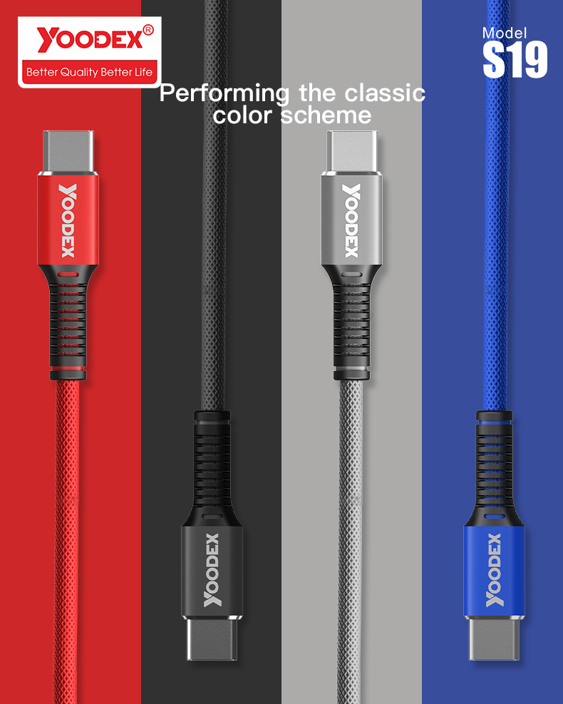 Yoodex S19 3Aรับประกัน 1 ปีส่งจากไทย Fast Charge สายชาร์จ คุณภาพสูง USB ...